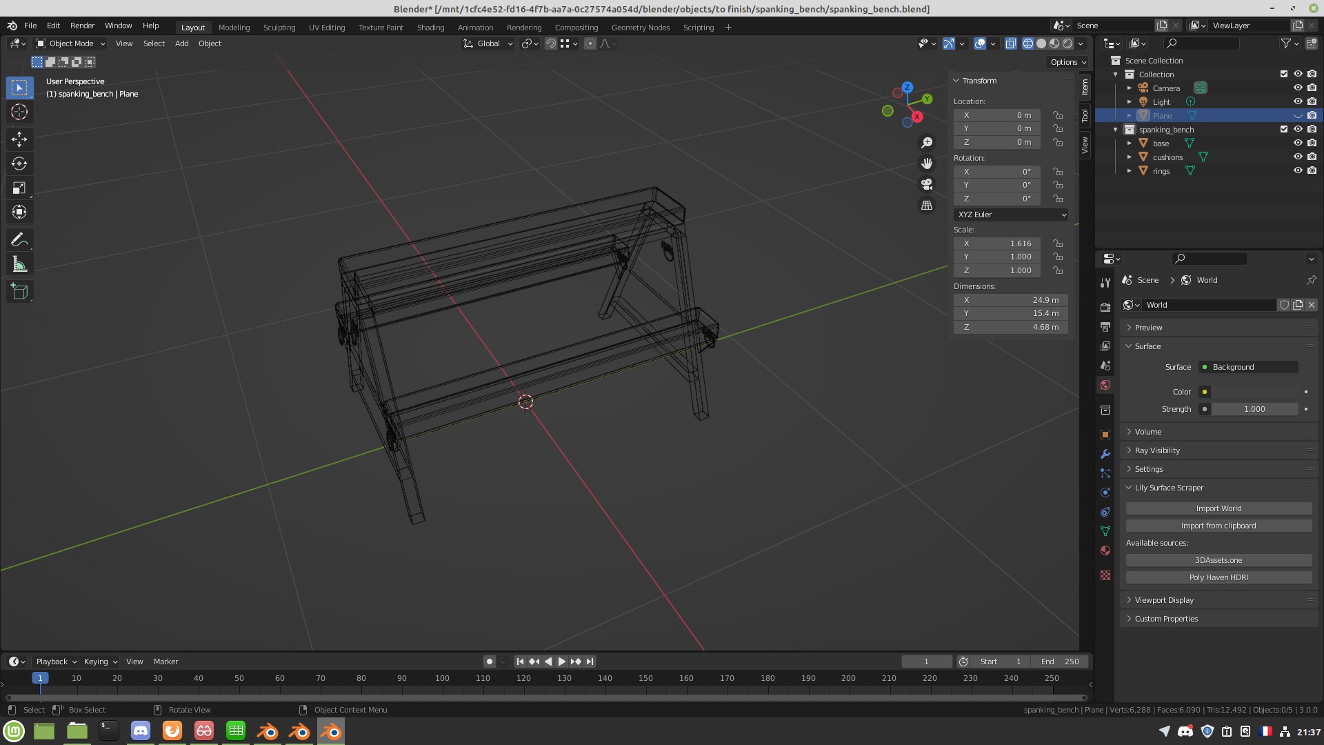 Spanking Bench 3D Model - TurboSquid 1876266