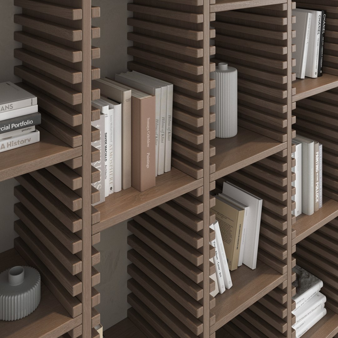 Bookcase Set 02 3D Model - TurboSquid 2049744