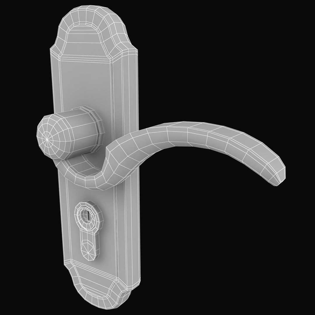 3d door handle model