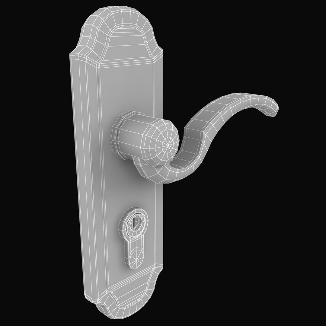 3d door handle model