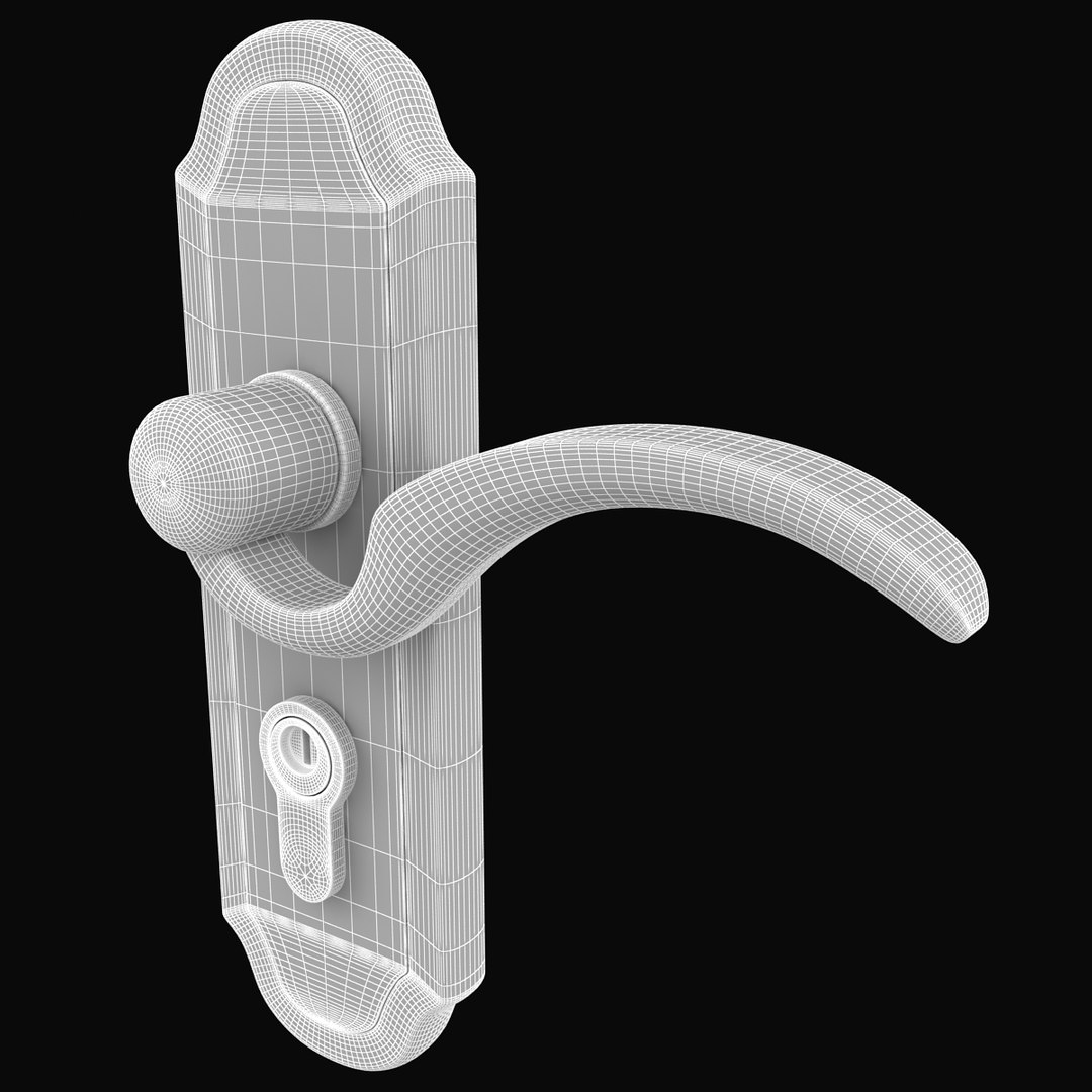 3d door handle model
