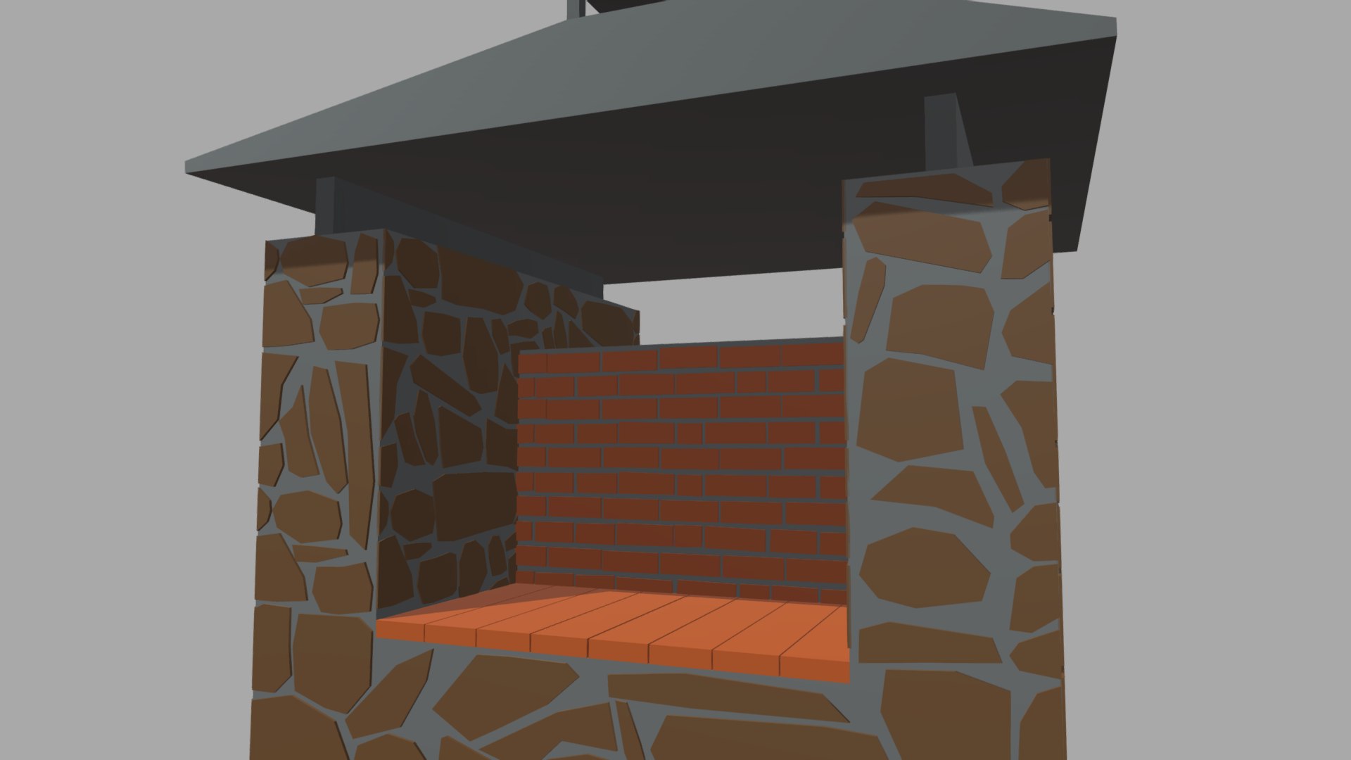 Low Poly Barbecue 3D Model - TurboSquid 2003259