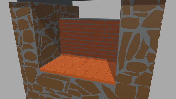 modelo 3d Low Poly Barbecue - TurboSquid 2003259