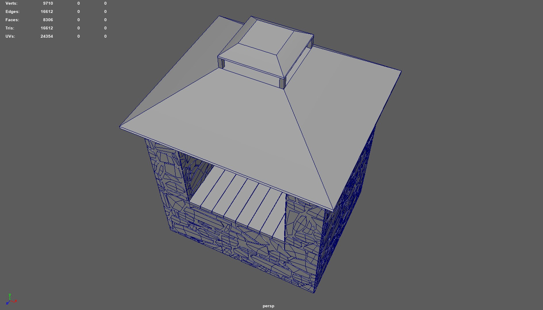Low Poly Barbecue 3D Model - TurboSquid 2003259