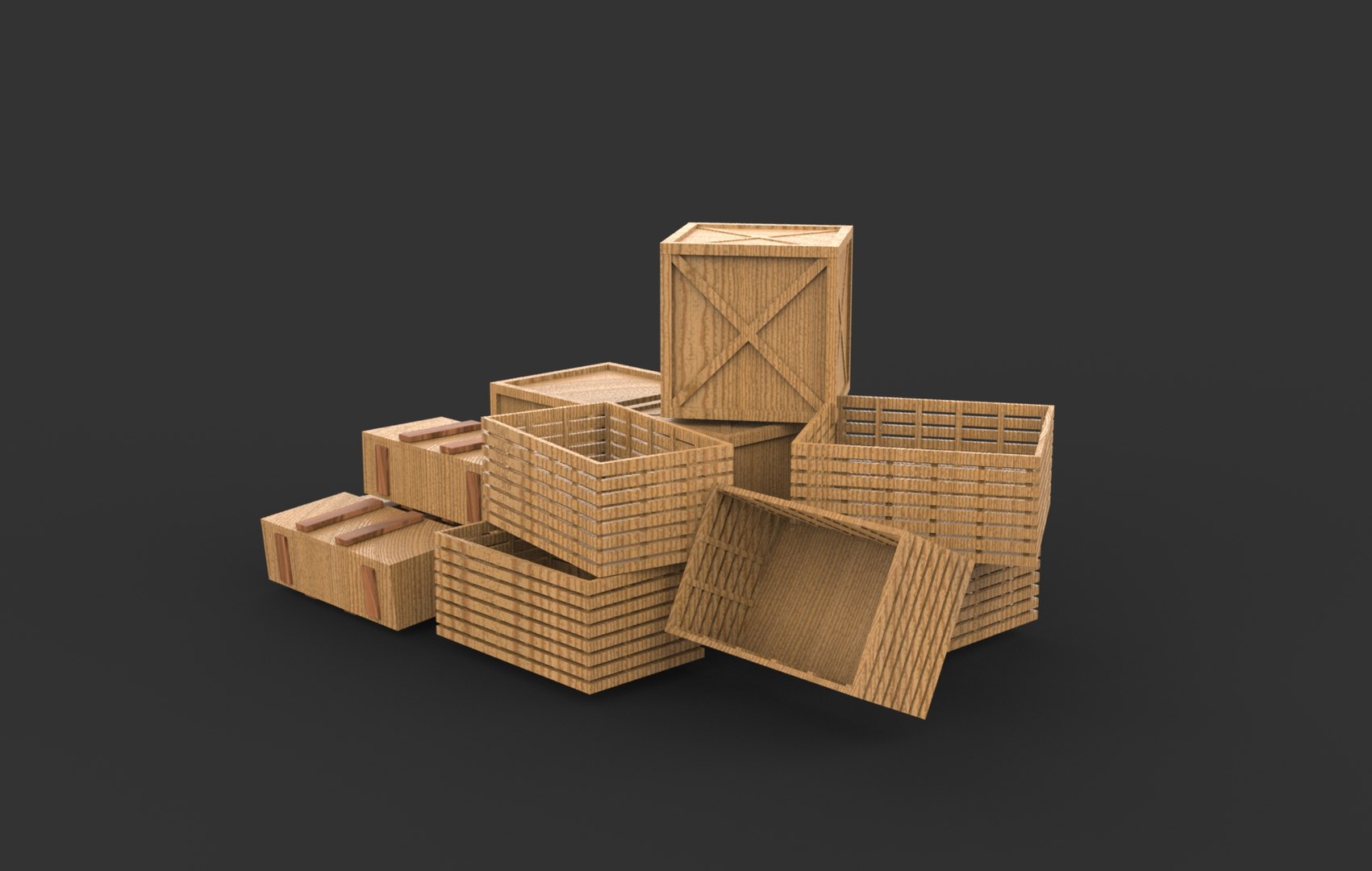 Wooden Crate 3D Model 3D Model - TurboSquid 2363074