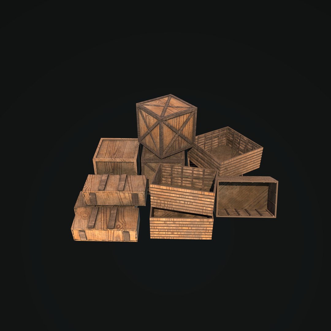 Wooden Crate 3D Model 3D Model - TurboSquid 2363074