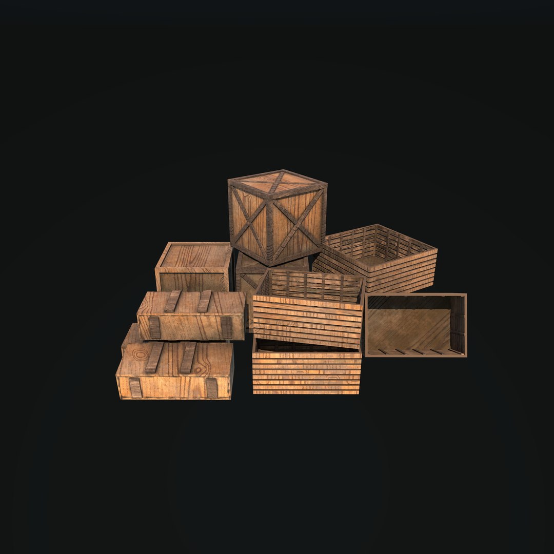 Wooden Crate 3D Model 3D Model - TurboSquid 2363074