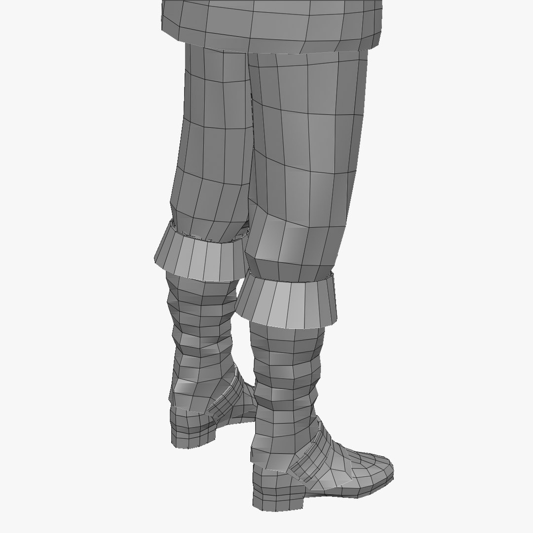 3d Model Sculpt Medieval Peasant Man