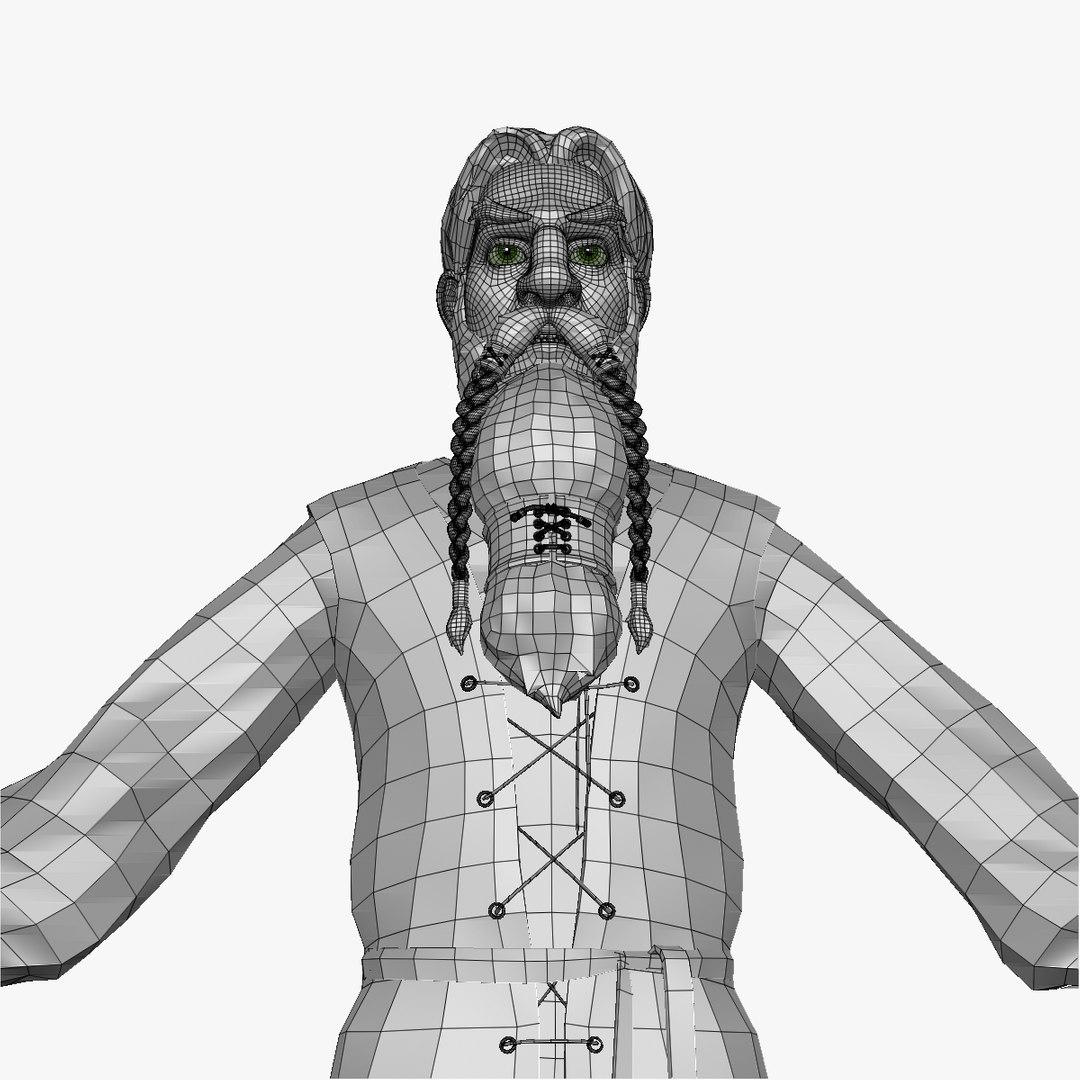 3d Model Sculpt Medieval Peasant Man