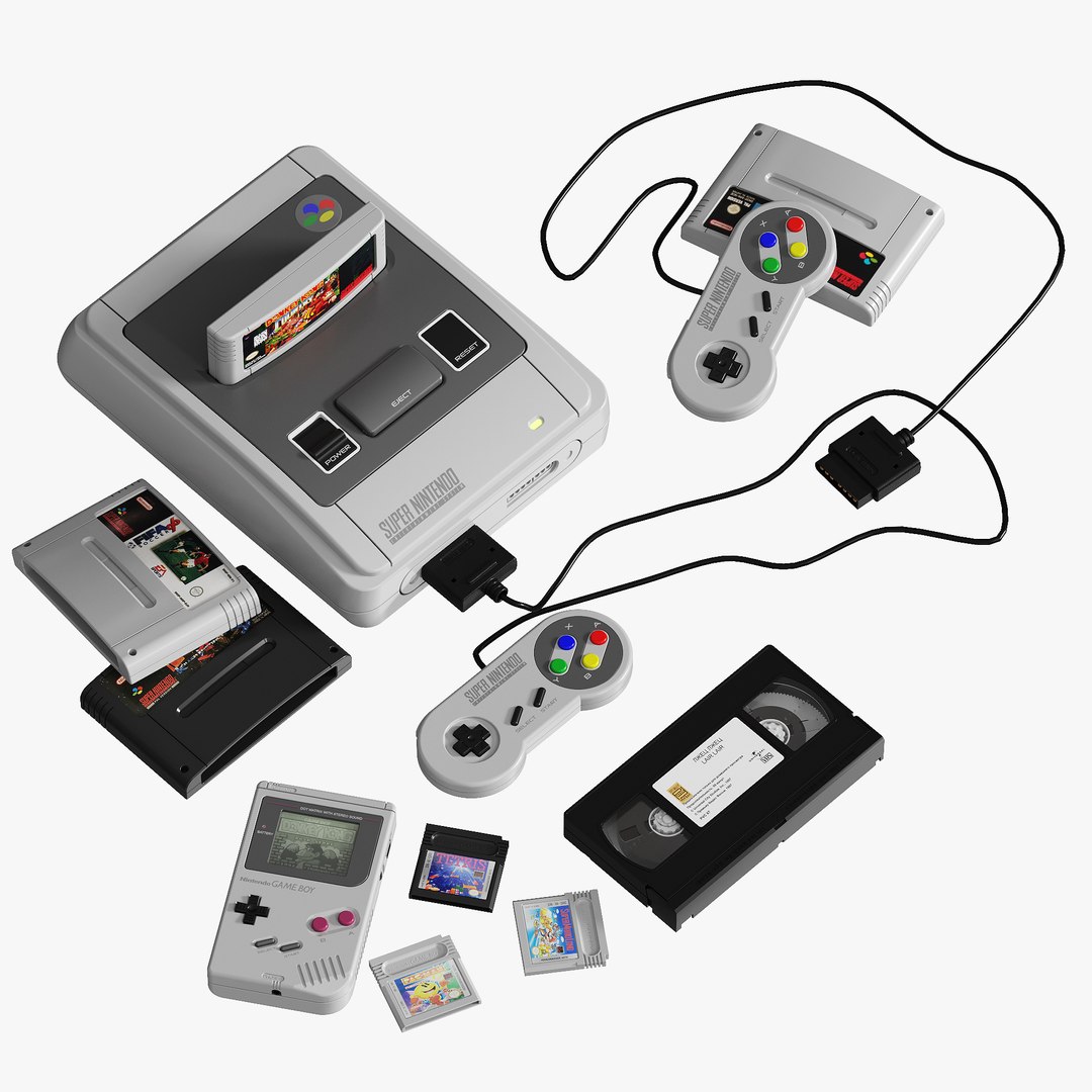 modelo 3d Nintendo SNES - TurboSquid 2068536