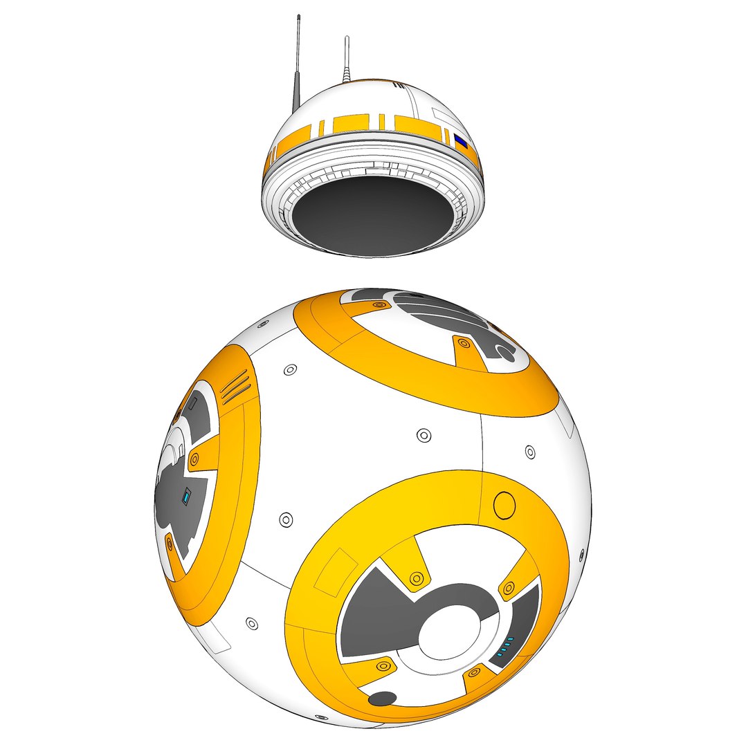3d model bb-8 droid