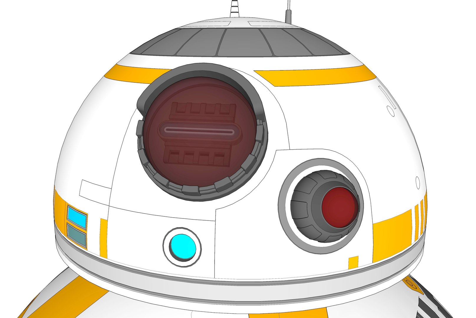 3d model bb-8 droid