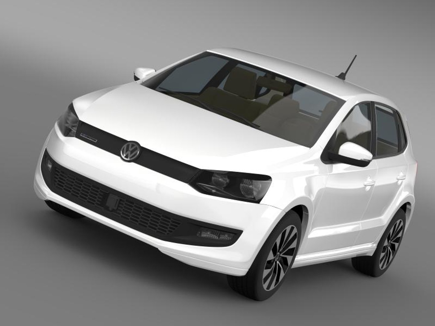 3d c4d volkswagen polo bluemotion 5d