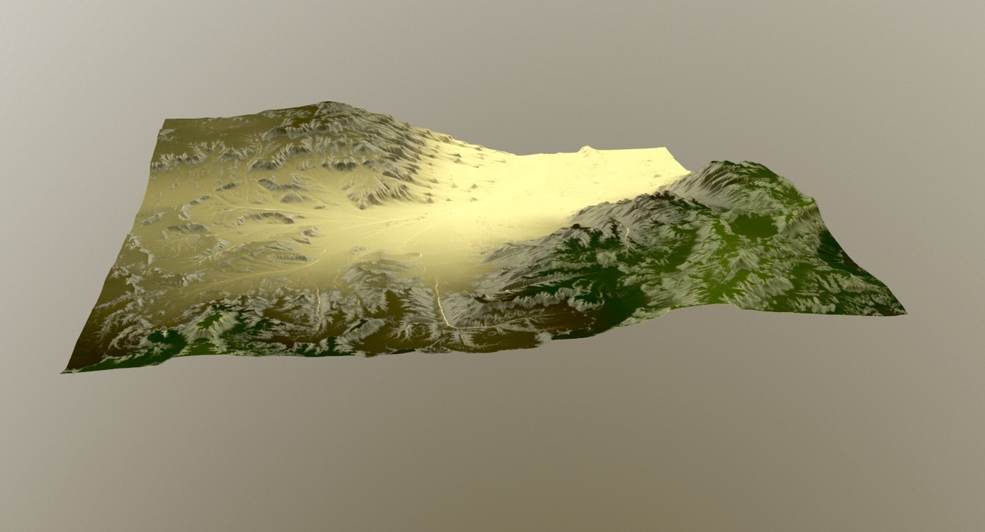 3d Model Hills Cliffs Terrain