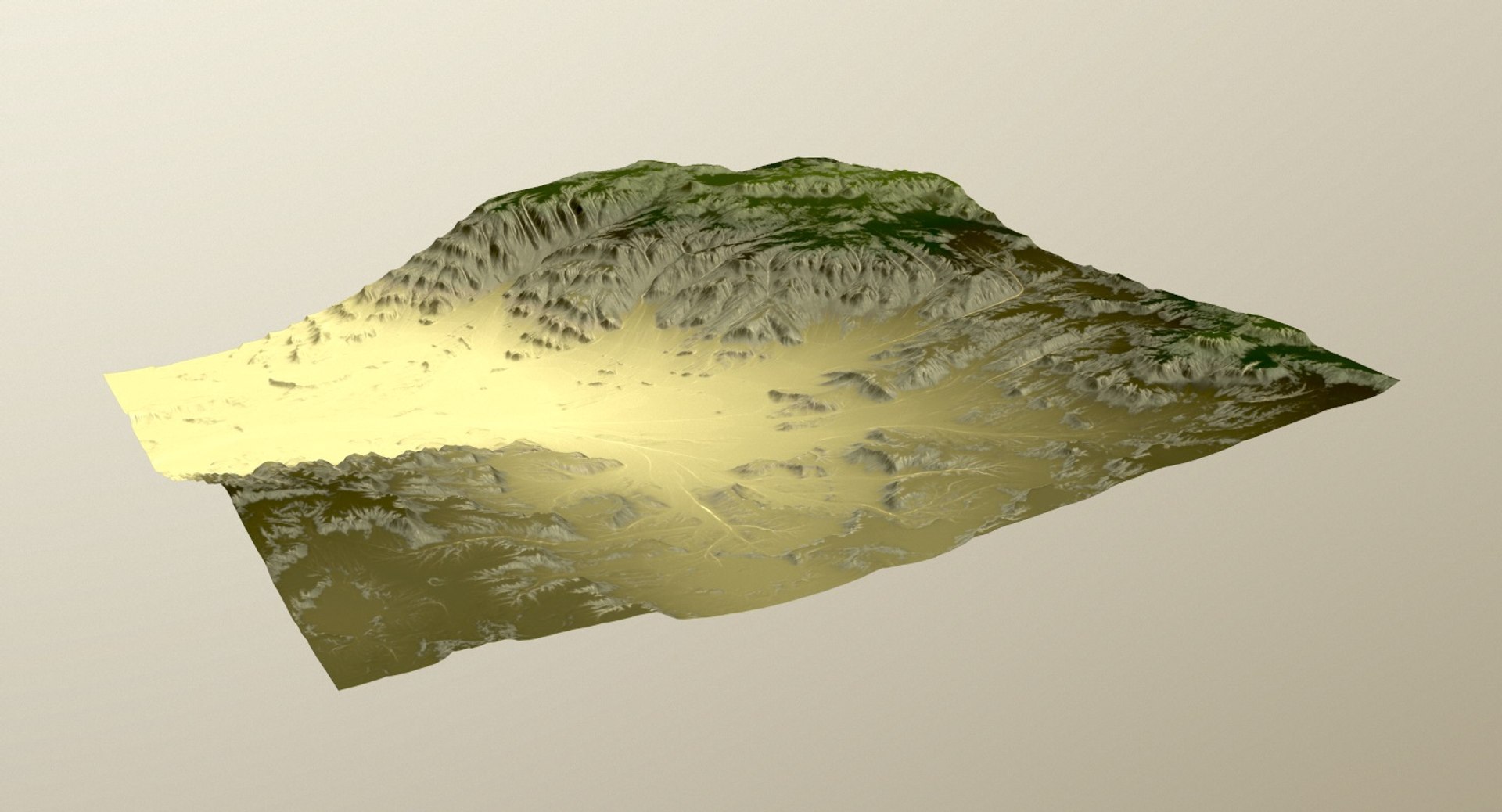 3d Model Hills Cliffs Terrain