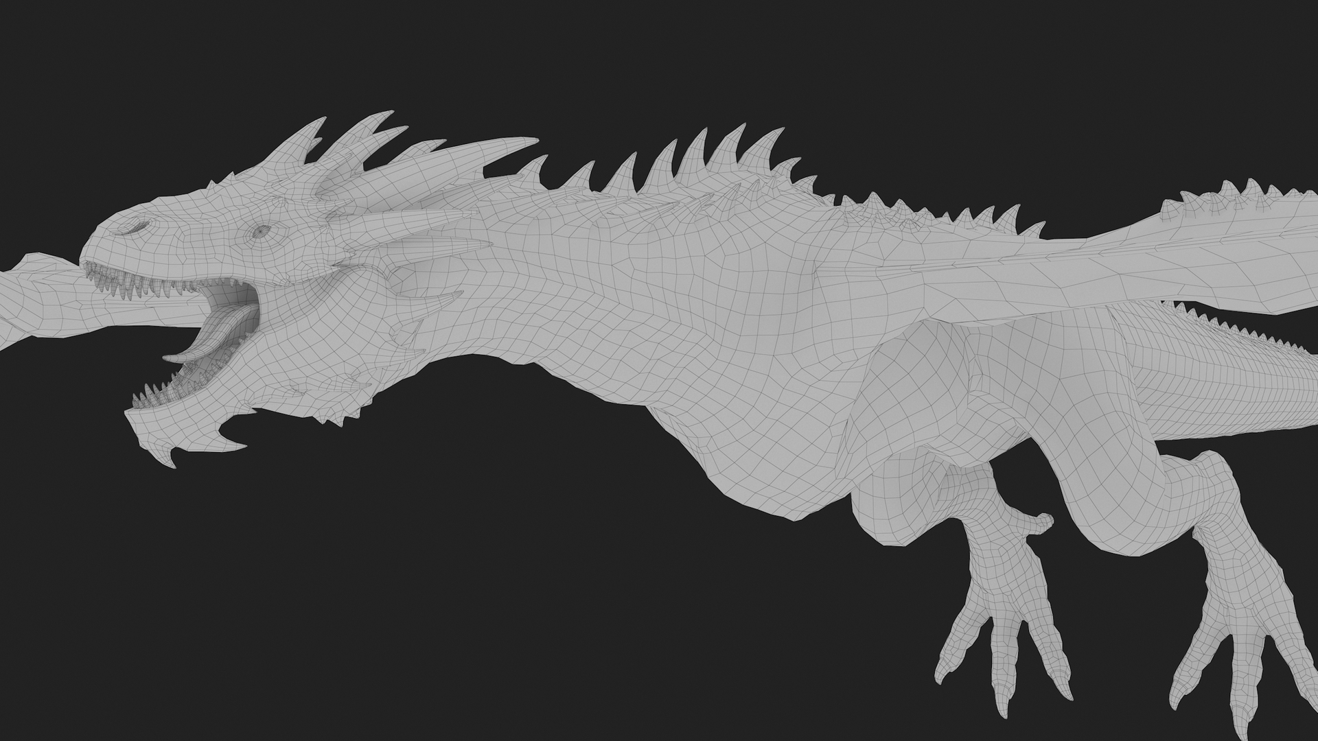 Dragon rig black 3D - TurboSquid 1561049