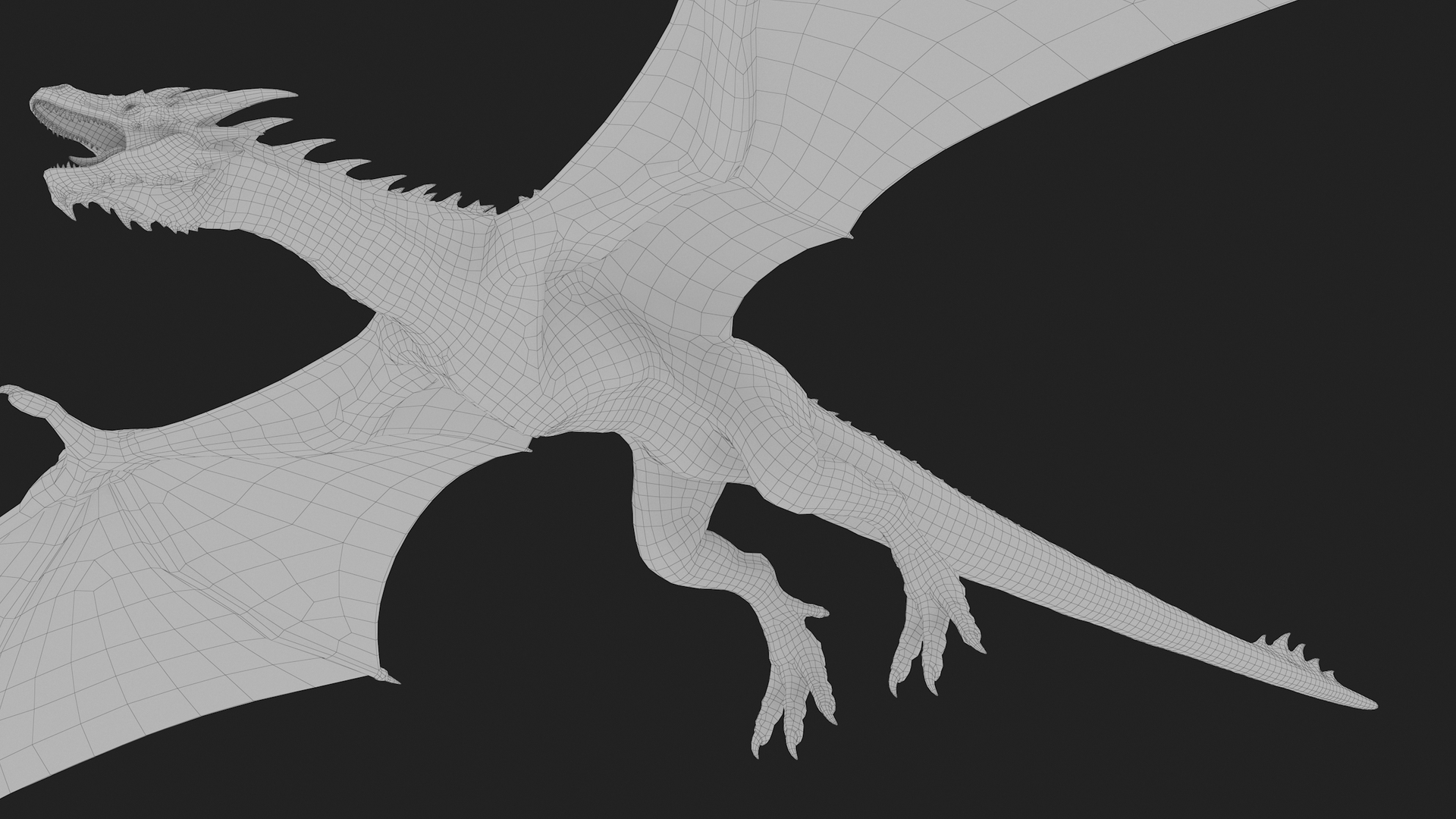 Dragon rig black 3D - TurboSquid 1561049