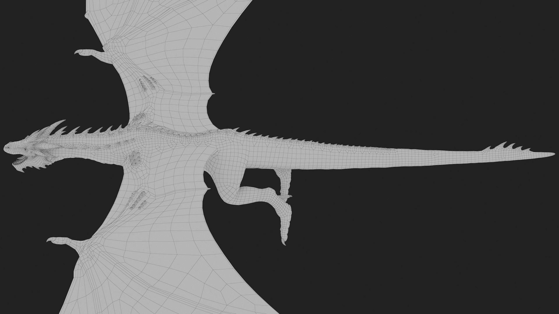 Dragon rig black 3D - TurboSquid 1561049