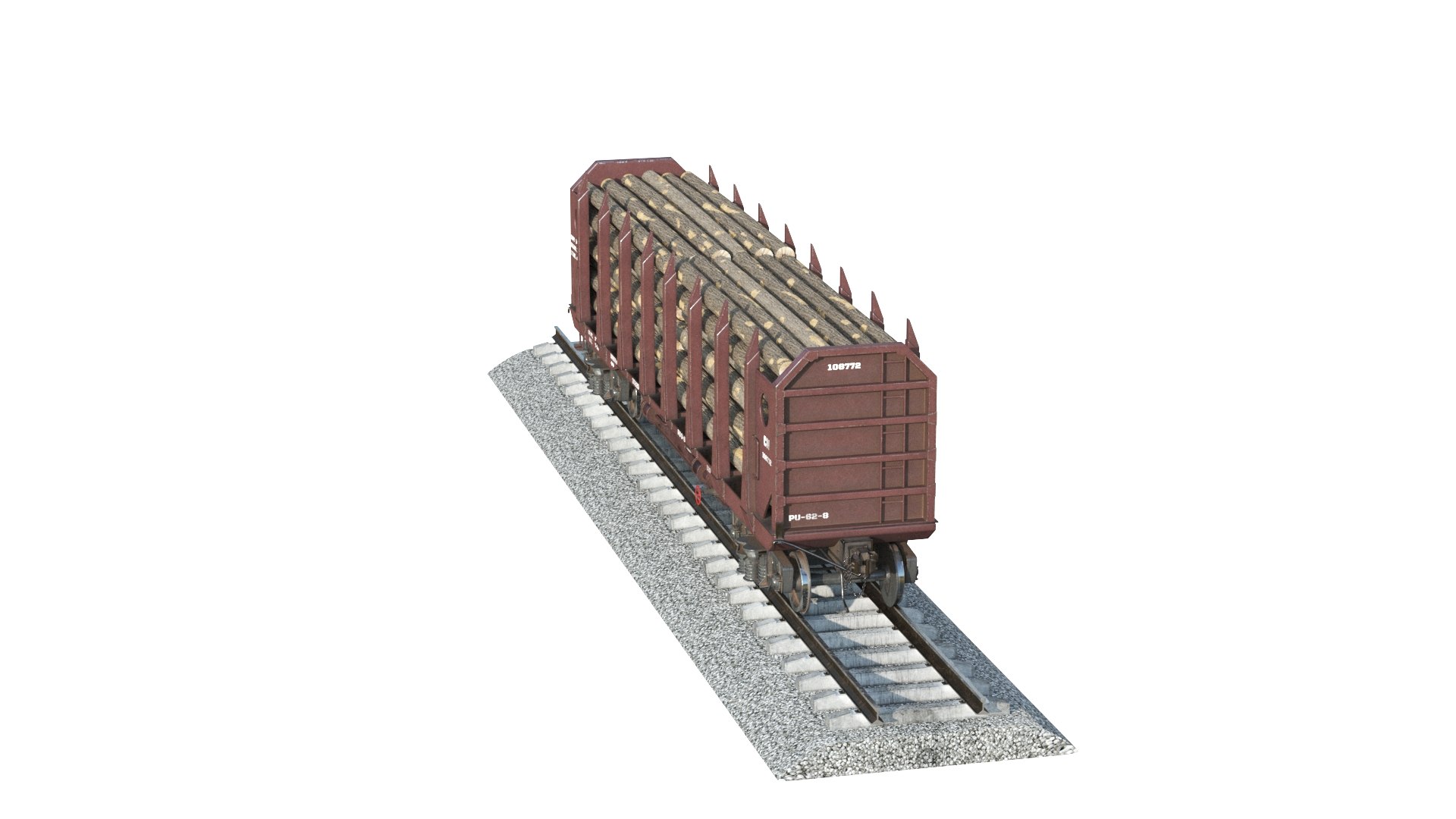 3D Logging Wagon Firewood - TurboSquid 1440799