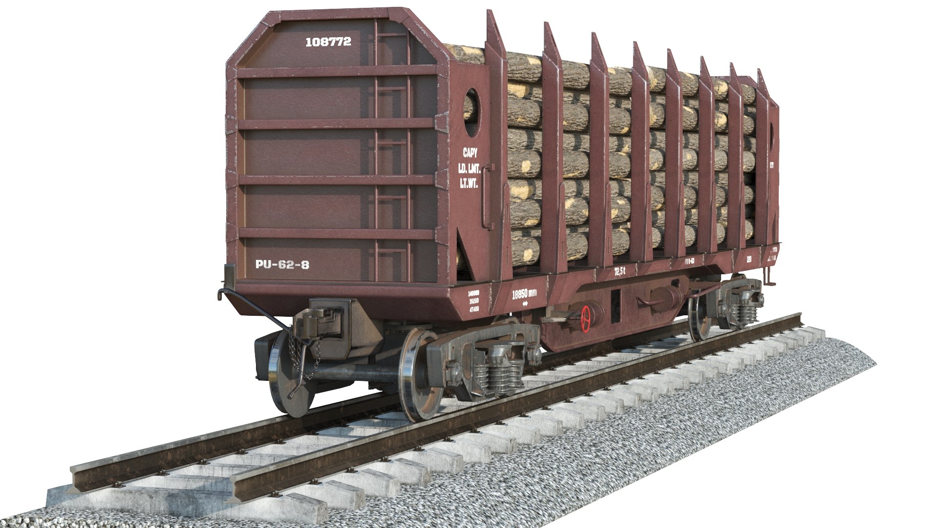 3D Logging Wagon Firewood - TurboSquid 1440799