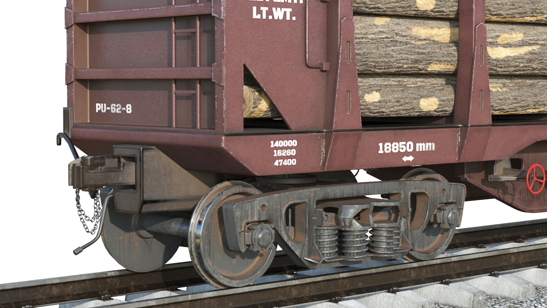 3D Logging Wagon Firewood - TurboSquid 1440799