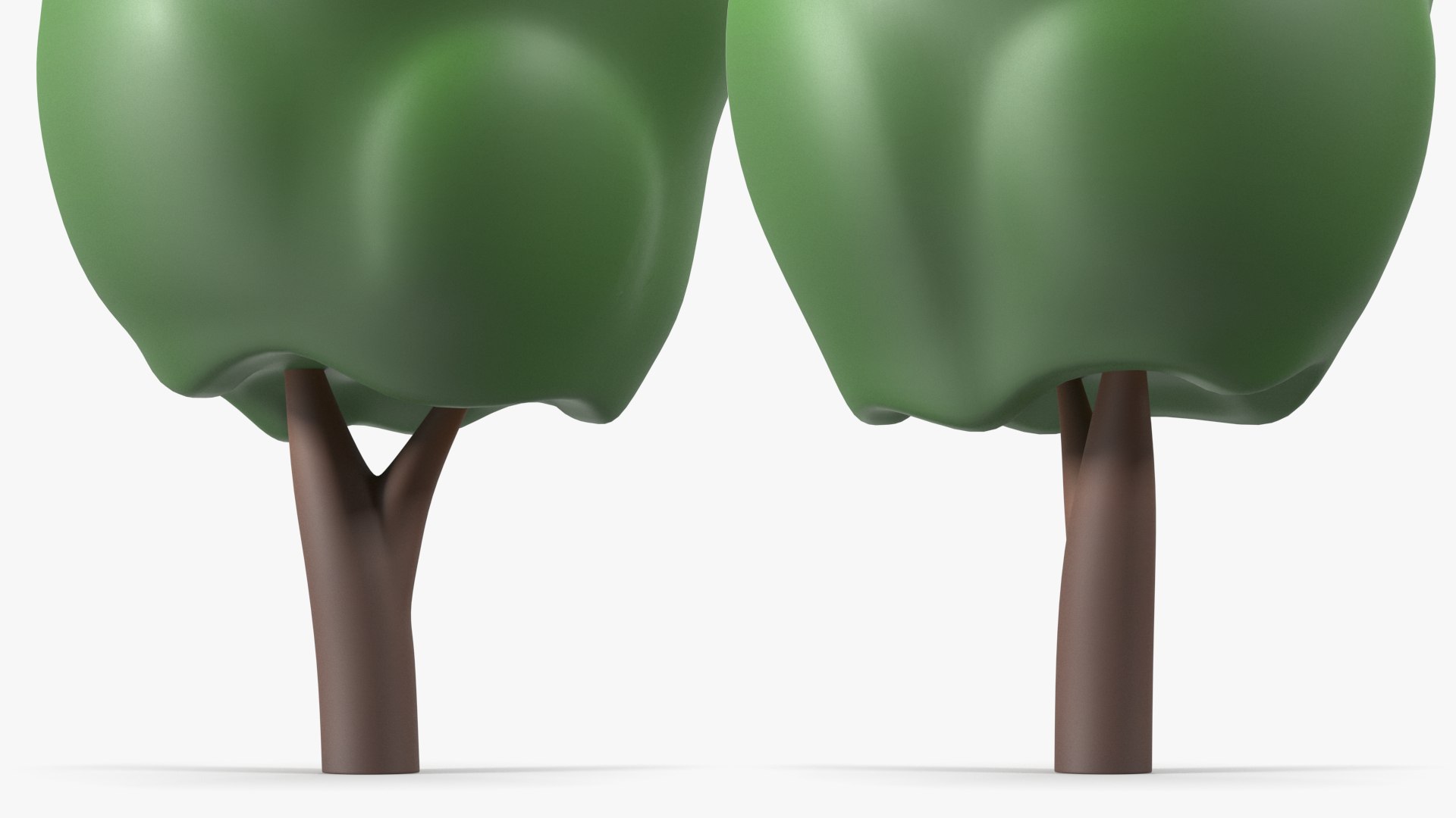 3D model Cartoon Poplar Tree Simple Coloring - TurboSquid 2170089