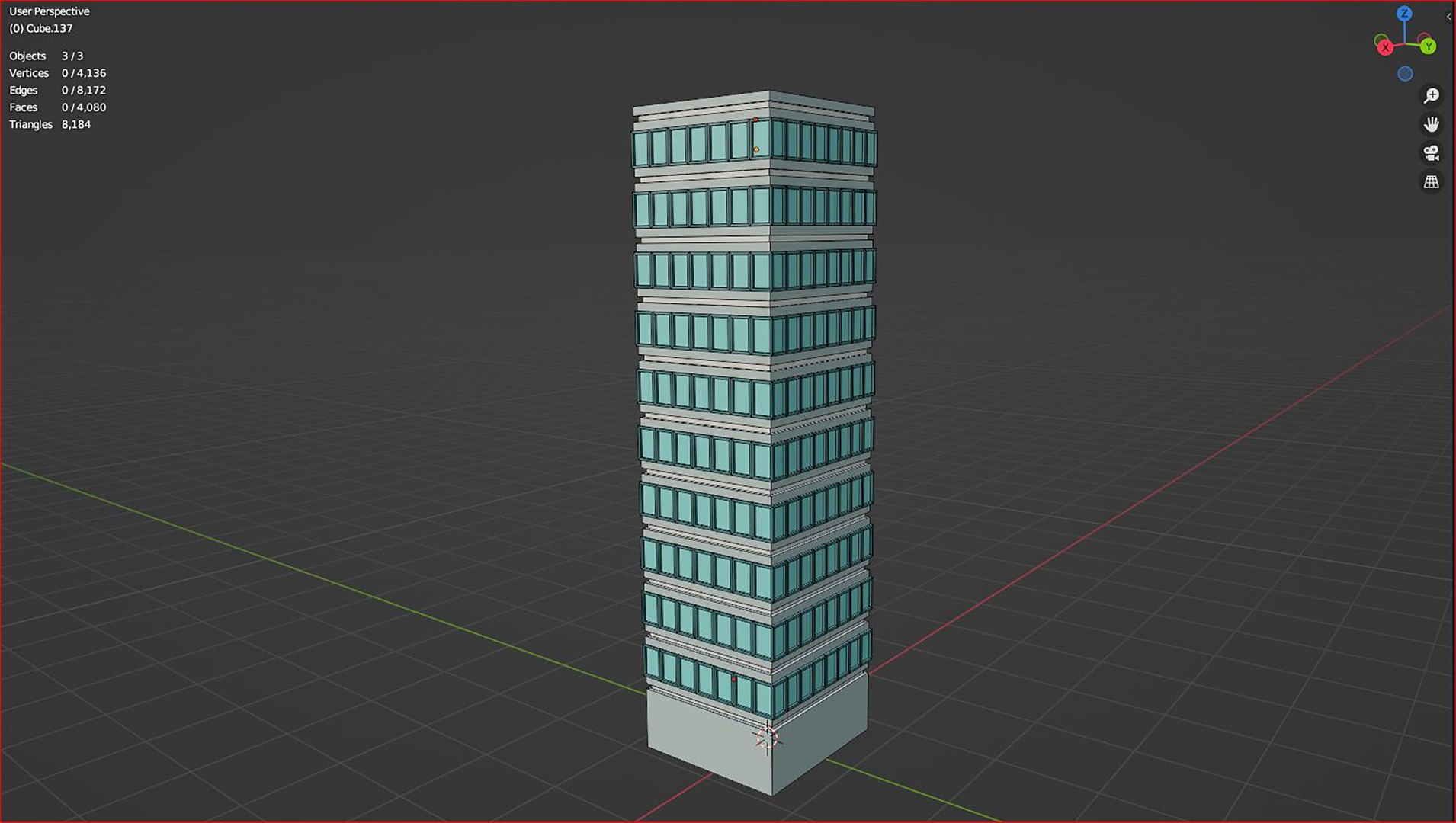 3D Skyscraper Building Icon Model - TurboSquid 2063132