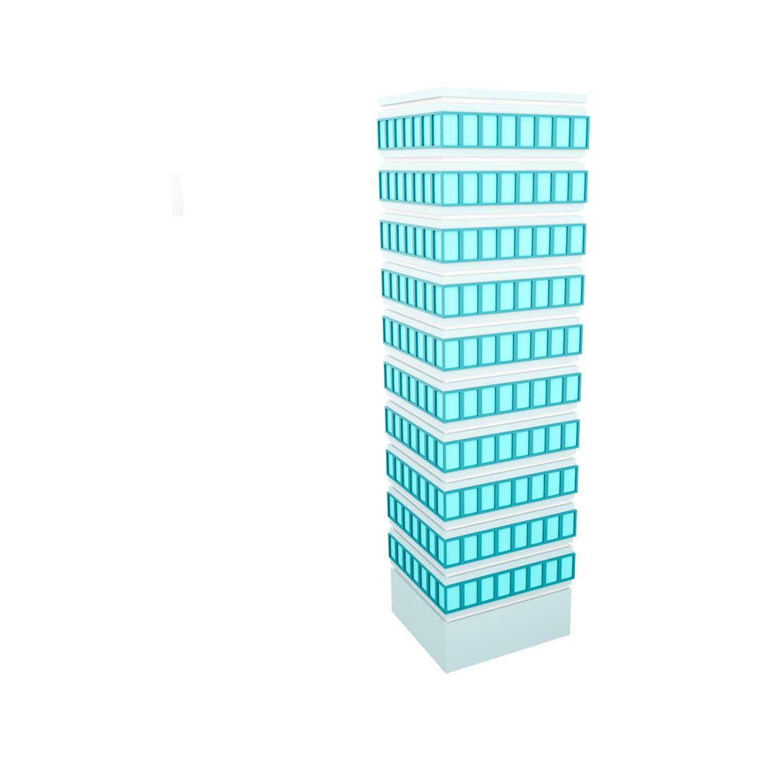 3D Skyscraper Building Icon Model - TurboSquid 2063132
