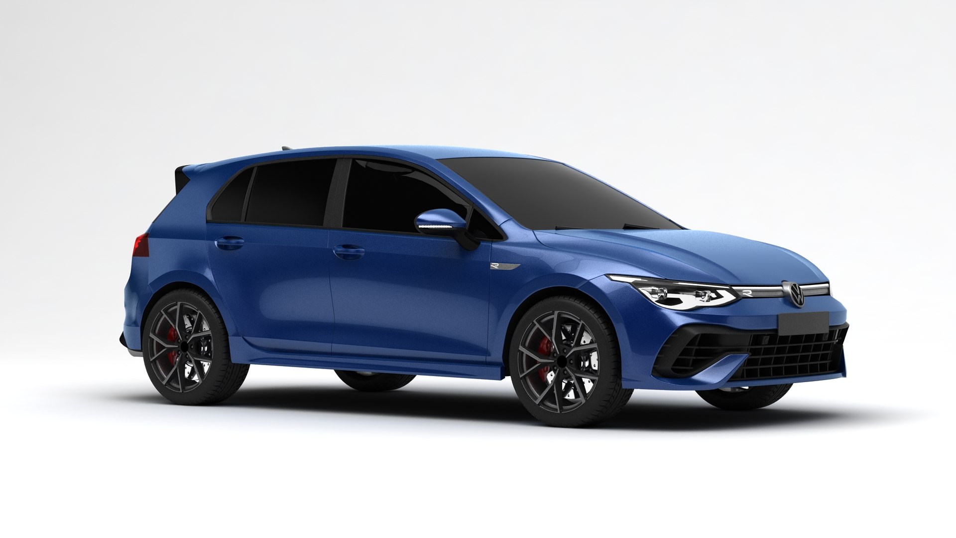 Volkswagen Golf 8 R 2022 Model - TurboSquid 1838563