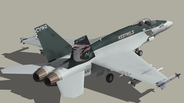 F18 Super Hornet Kestrels 3D model - TurboSquid 1751527