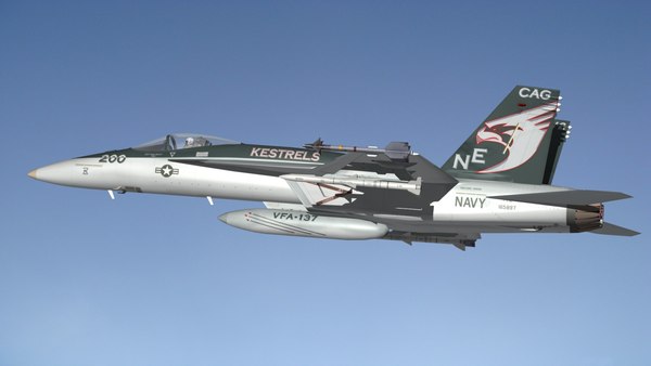 F18 Super Hornet Kestrels 3D model - TurboSquid 1751527