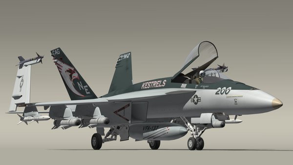 F18 Super Hornet Kestrels 3D model - TurboSquid 1751527