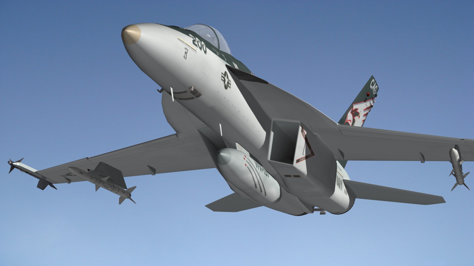 F18 Super Hornet Kestrels 3D Model - TurboSquid 1751527