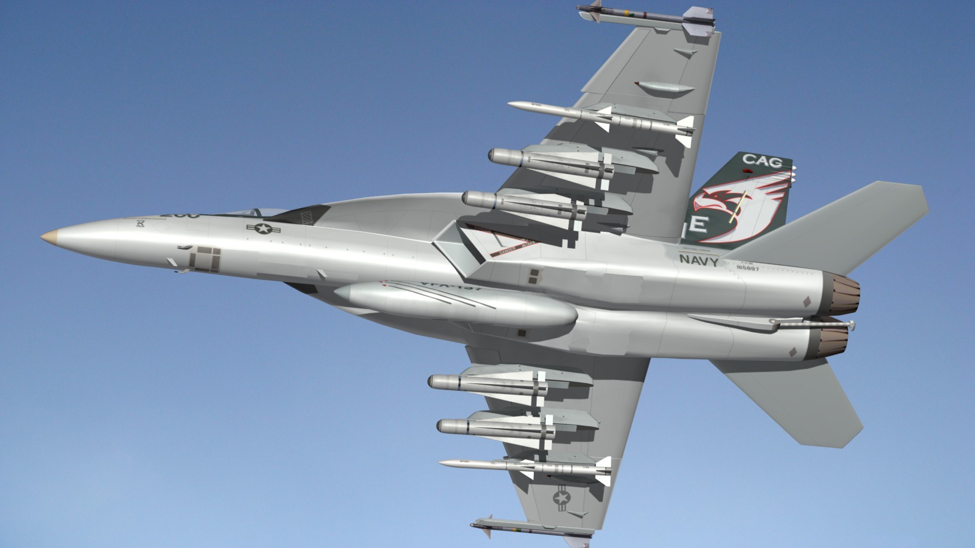F18 Super Hornet Kestrels 3D Model - TurboSquid 1751527