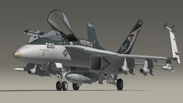 F18 Super Hornet Kestrels 3D model - TurboSquid 1751527