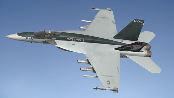 F18 Super Hornet Kestrels 3D model - TurboSquid 1751527