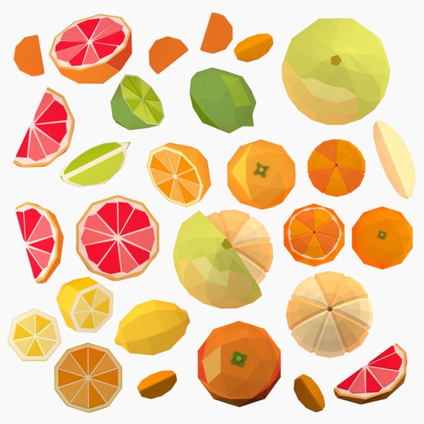 grapefruit fruit 3d model