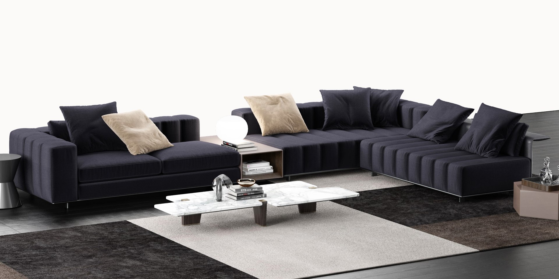 3D Minotti Freeman Sofa Coffee Table - TurboSquid 1588137