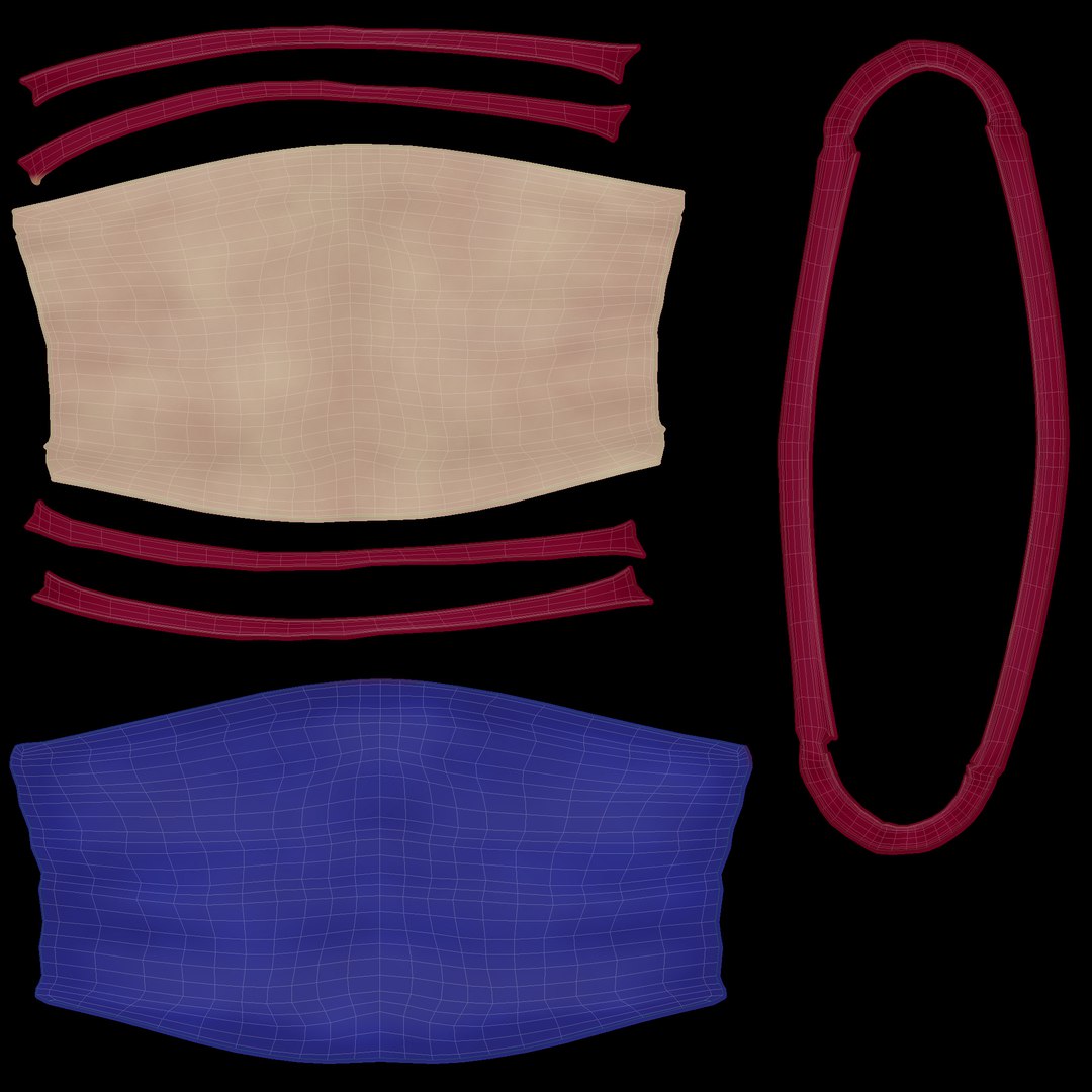 Covid Mask 01 Model - TurboSquid 1582287