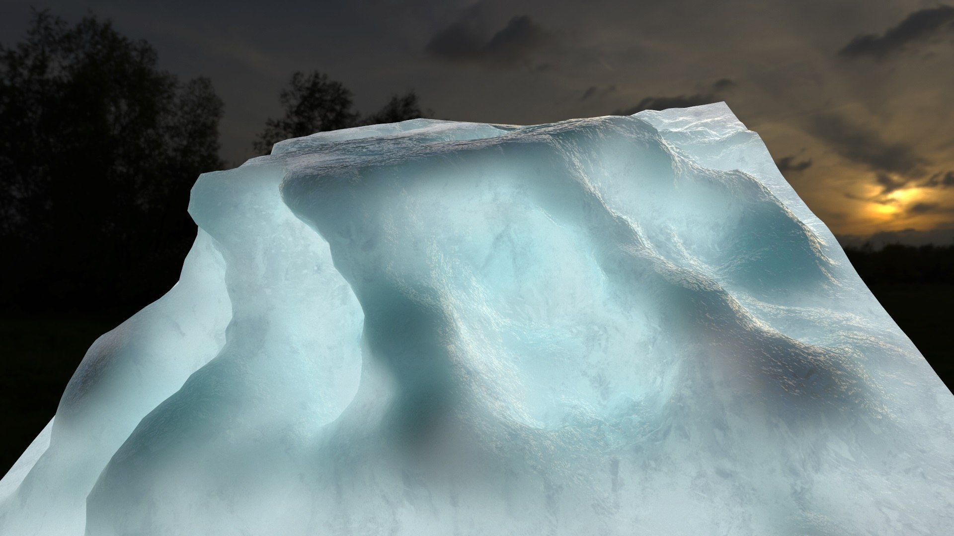 3D Ice Snow - TurboSquid 1161330