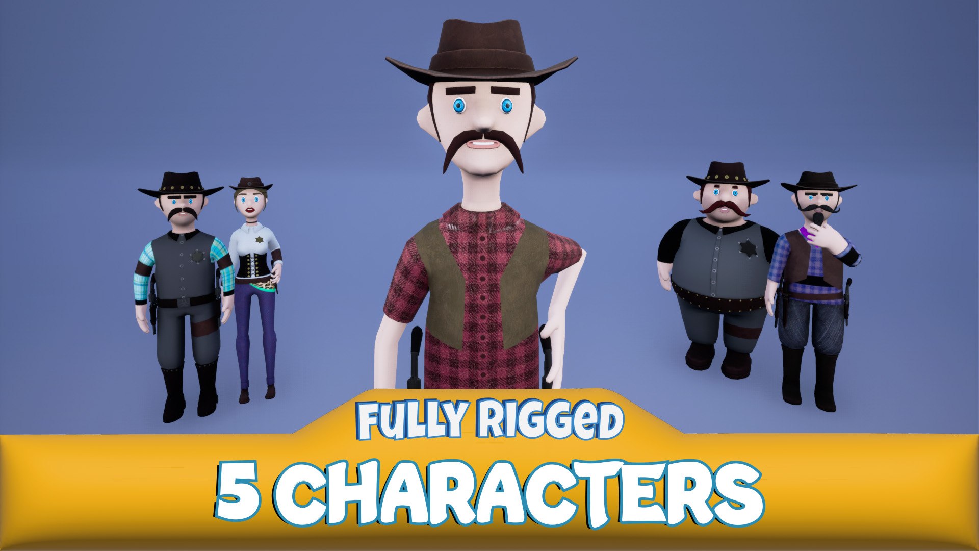 Texas Characters Pack 3D Model - TurboSquid 2327191