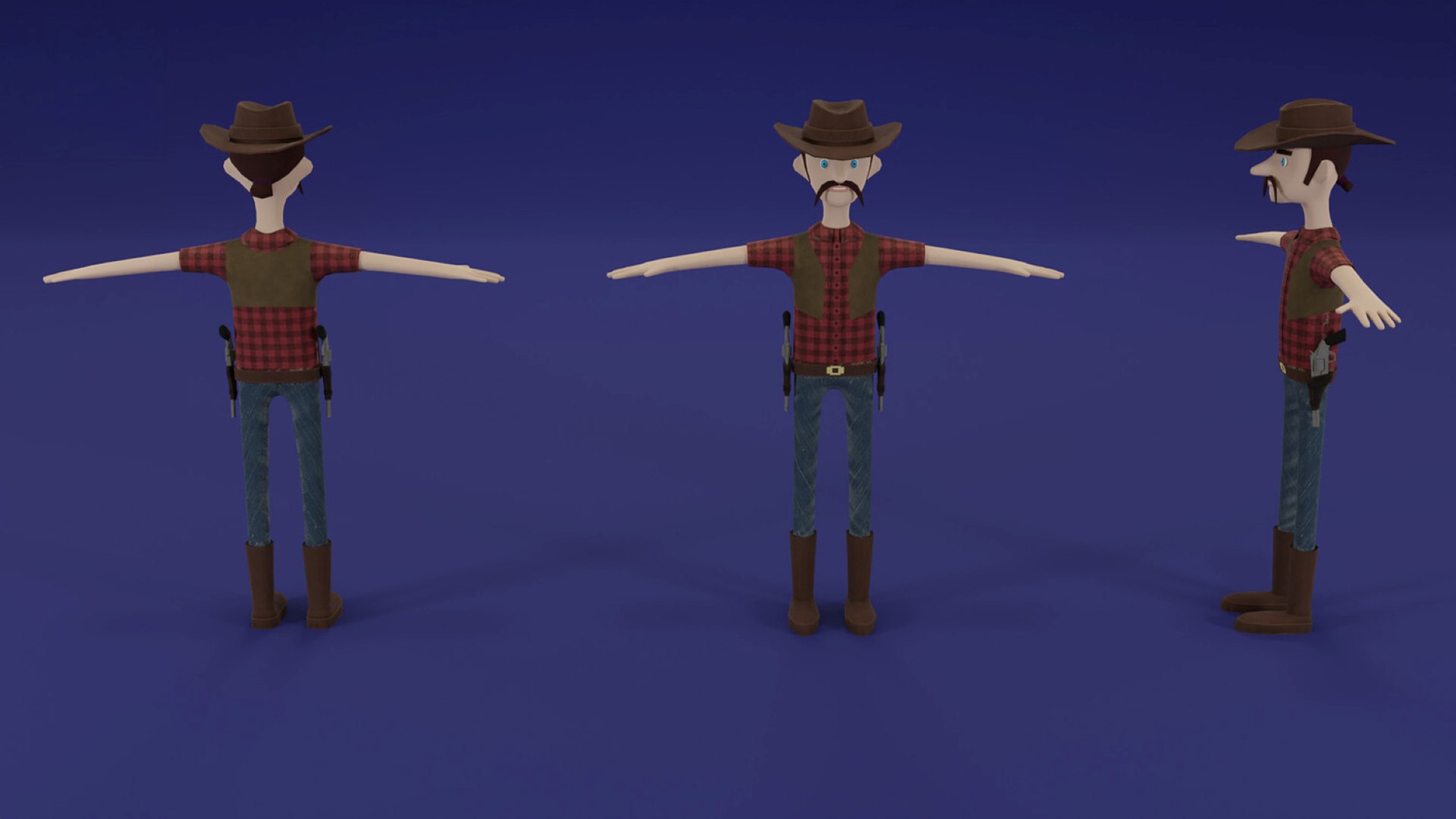 Texas Characters Pack 3D Model - TurboSquid 2327191
