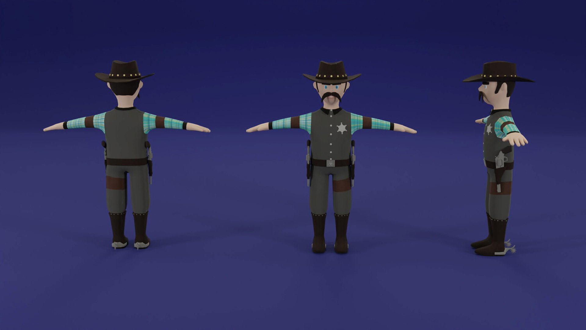 Texas Characters Pack 3D Model - TurboSquid 2327191