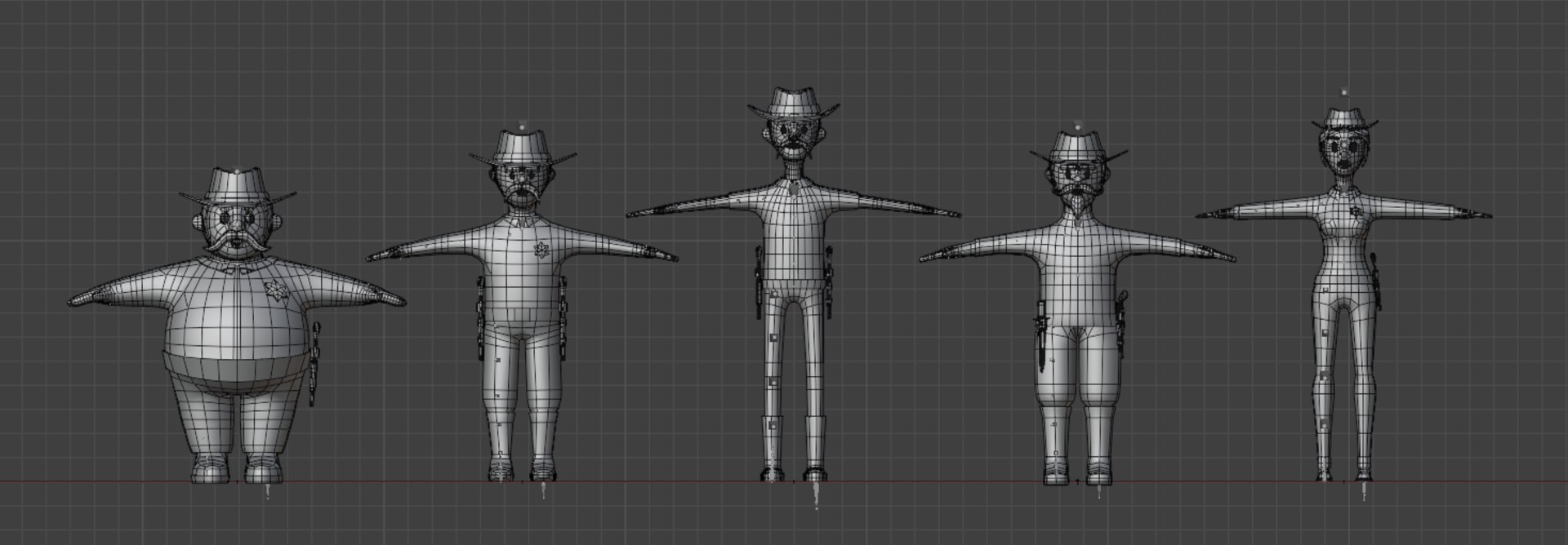 Texas Characters Pack 3D Model - TurboSquid 2327191