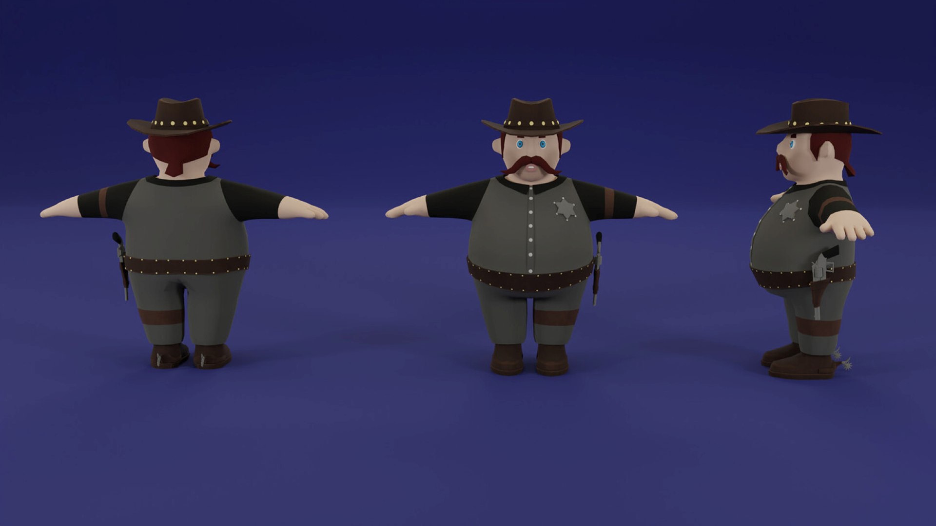 Texas Characters Pack 3D Model - TurboSquid 2327191