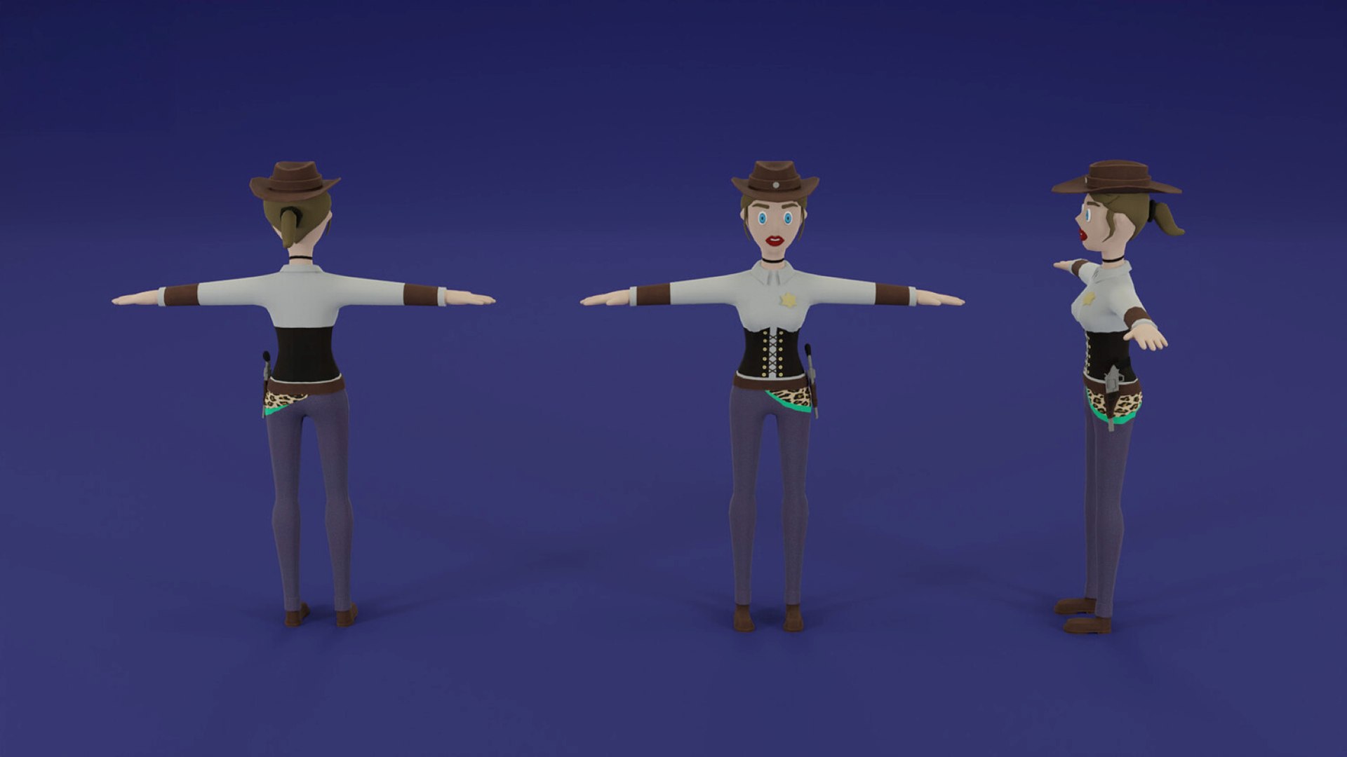 Texas Characters Pack 3D Model - TurboSquid 2327191