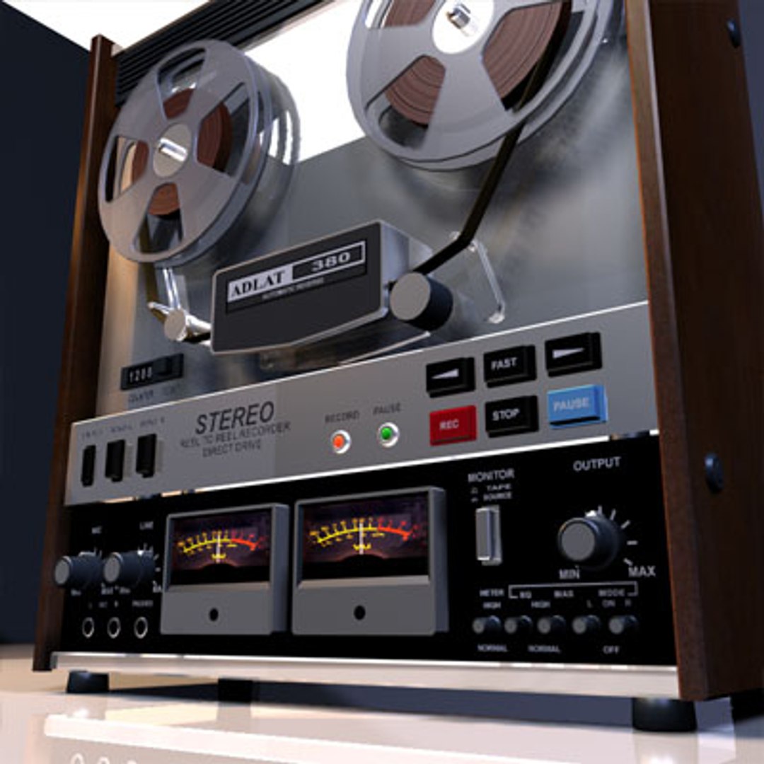 reel tape recorder 01 3d model
