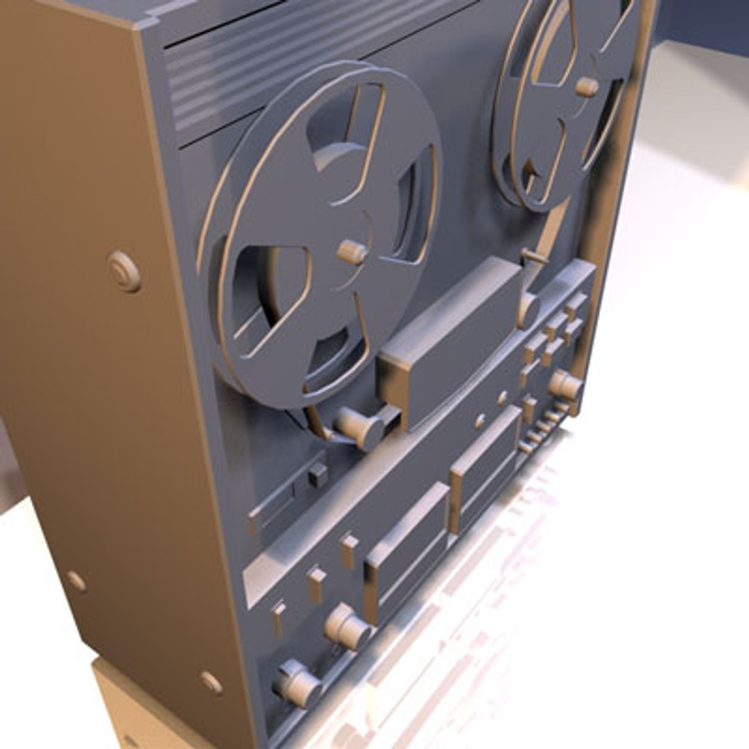 reel tape recorder 01 3d model