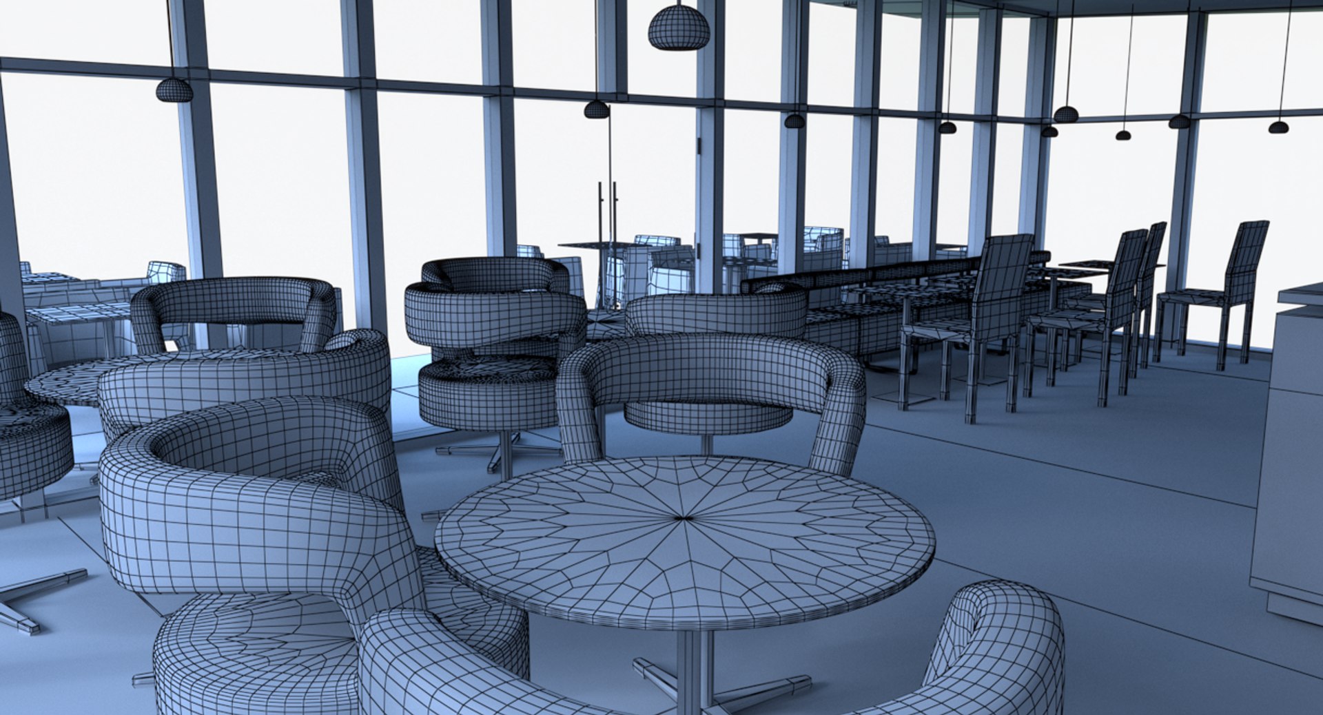 Park Cafe 3d Max