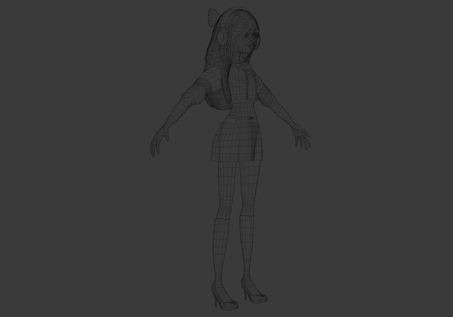 Cute Gaming Girl 3D Model - TurboSquid 1913614